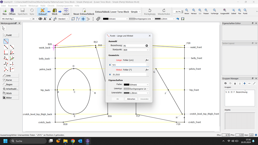Half Measurements do not work (like 0.5cm) Only "full" cm do - Bug Reports / Issues - Seamly ...