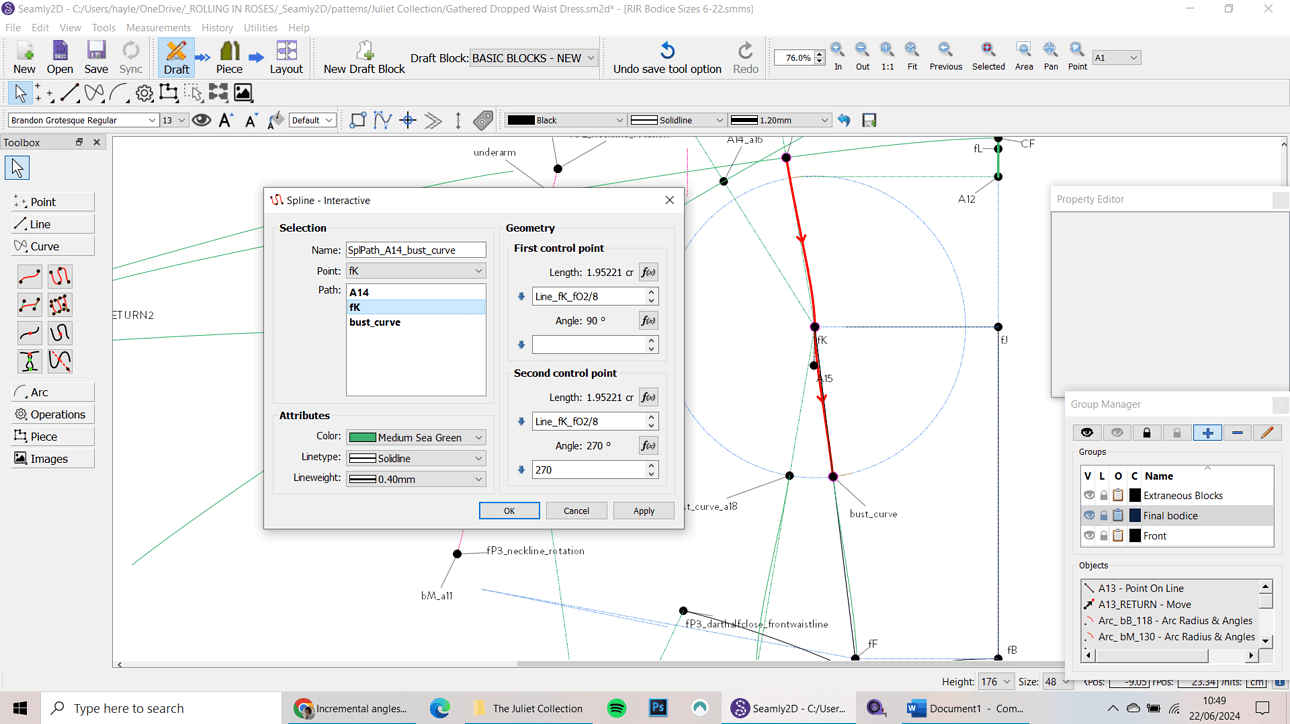 Incremental angles? - Documentation / How to - Seamly Patterns Forum