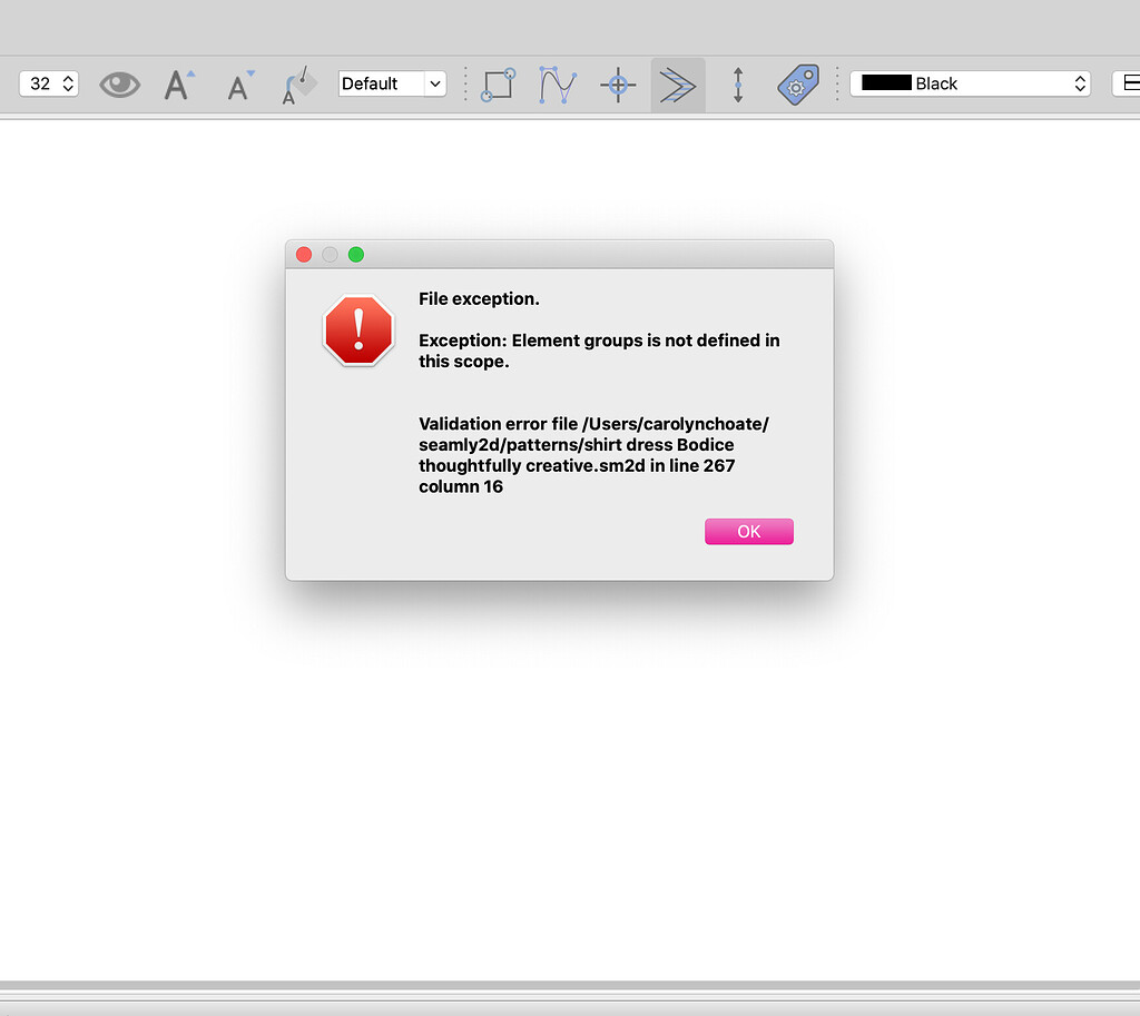 File exception, I think I lost all my work? - Bug Reports / Issues - Seamly Patterns Forum