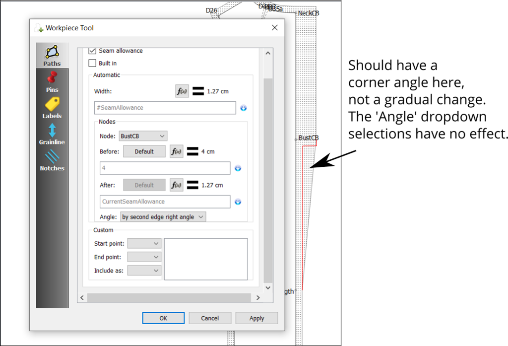 Bug: Seam Allowance sometimes doesn't create "corners" - Bug Reports / Issues - Seamly Patterns ...
