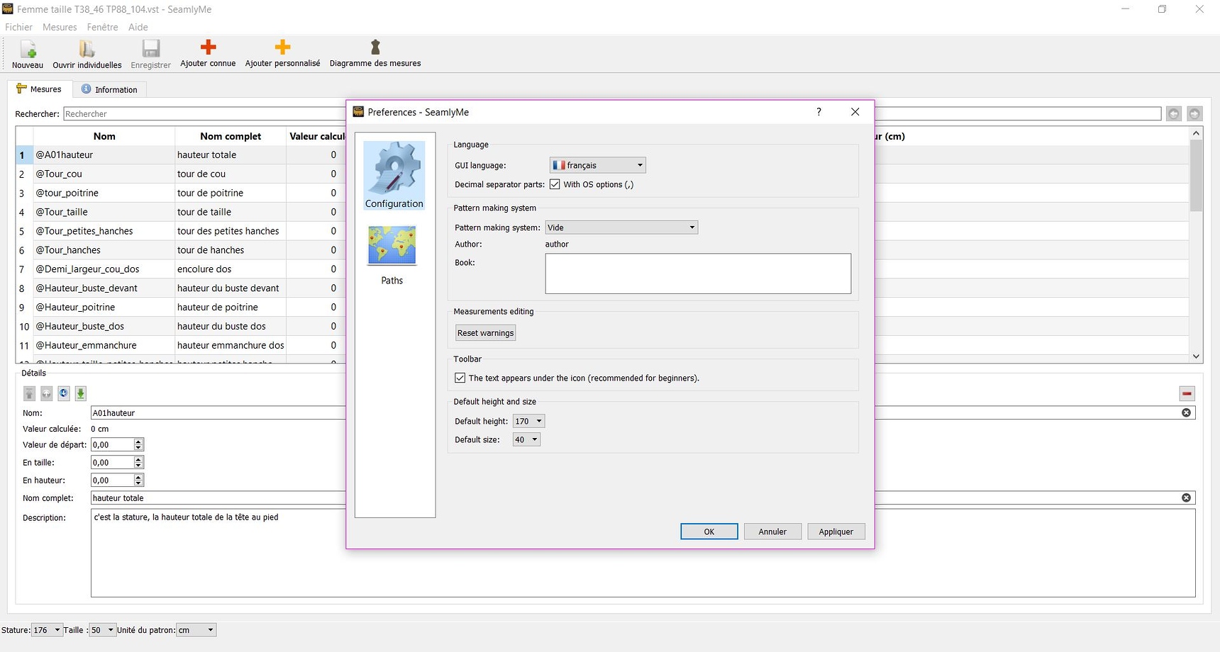 How can i change the preference in multisize measurements - Documentation / How to - Seamly ...