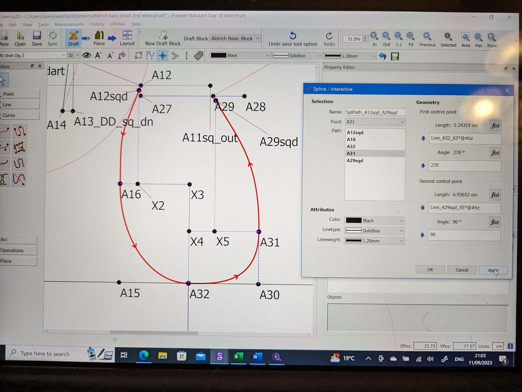 Creating Smooth Curves: The Kolson Method - Documentation / How to - Seamly Patterns Forum